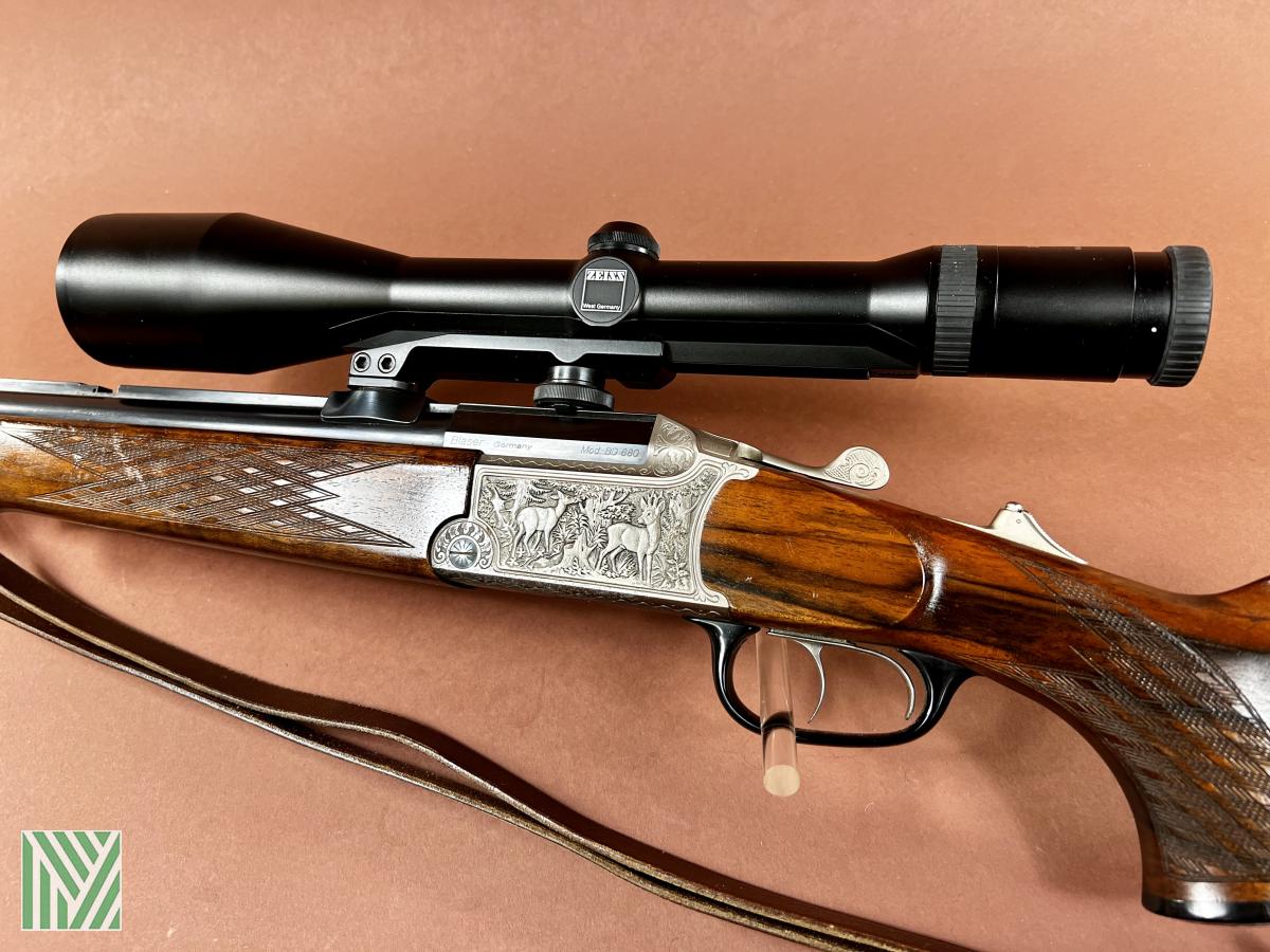 Blaser BD 880 Luxus Bockdrilling 30-06 22Hornet 20/76 Zeiss 3-12x56 - eGun
