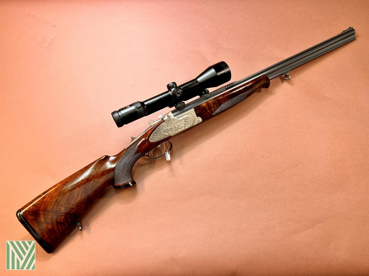 Bockbüchsflinte BBF Krieghoff Ultra Superluxus handgraviert von Hendrik ...